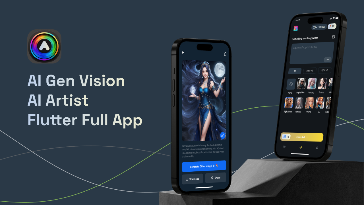 AI Gen Vision Flutter Fullapplication by izidev2023 | CodeCanyon