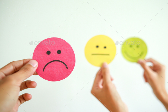 Selective Focus of Bad Customer Satisfaction Review Stock Photo by ...