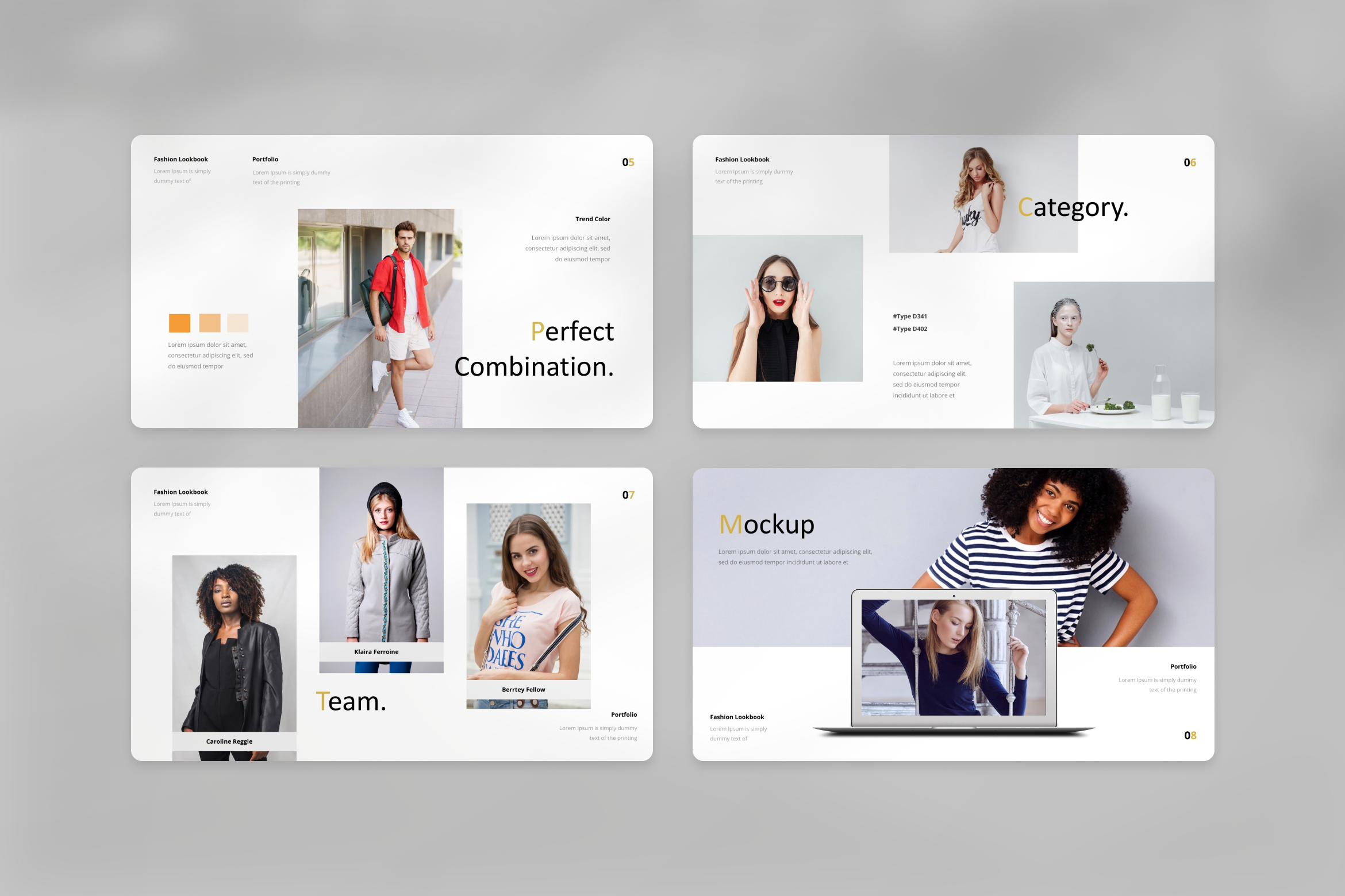 Fashion Lookbook Google Slide, Presentation Templates | GraphicRiver