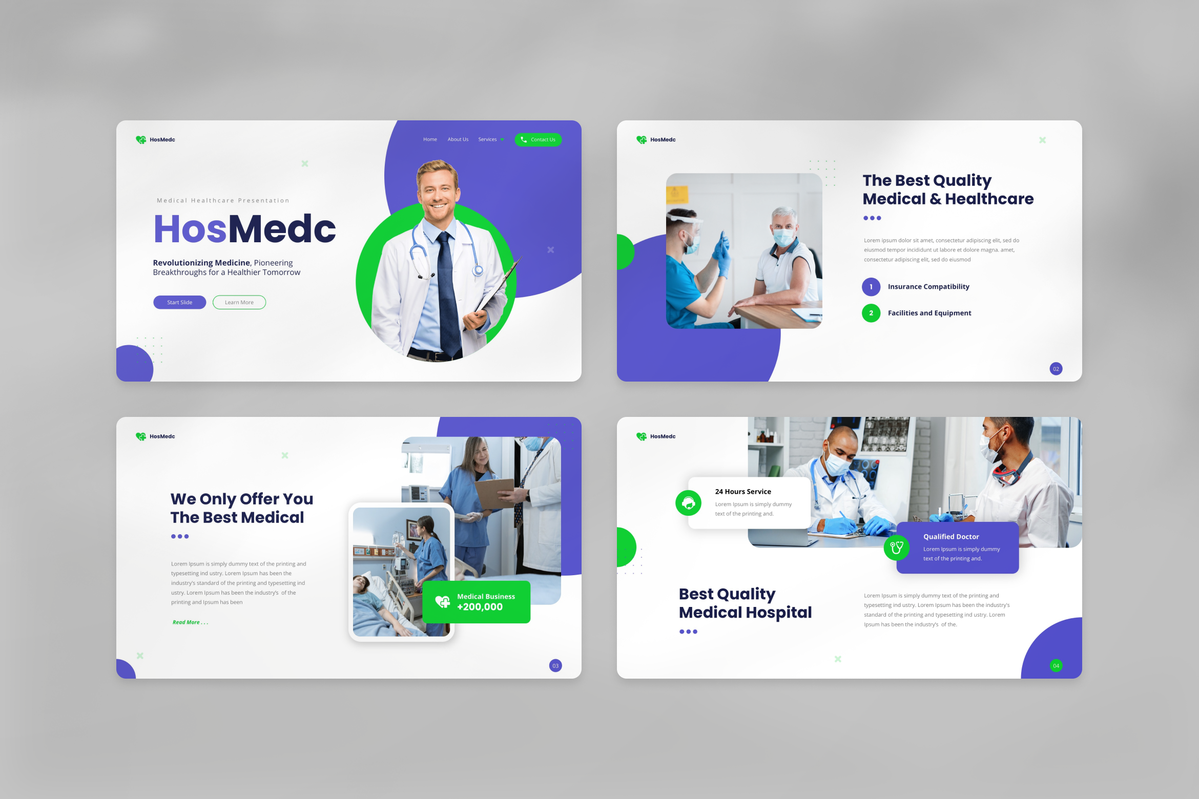 HosMedc - Medical Healthcare Google Slide, Presentation Templates ...