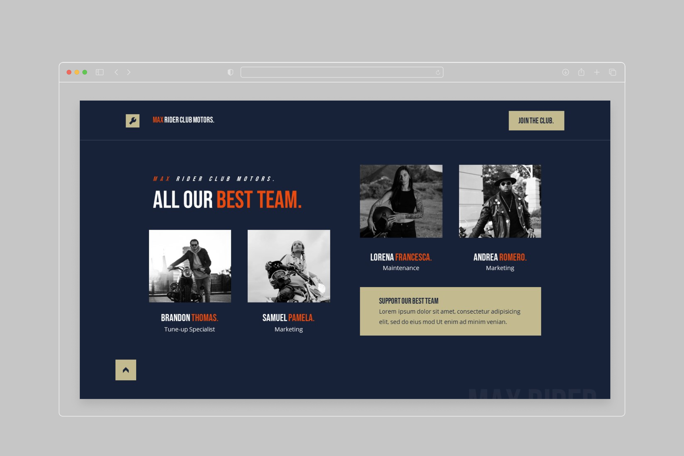 Maxrider - Motorcycle Club PowerPoint Template, Presentation Templates