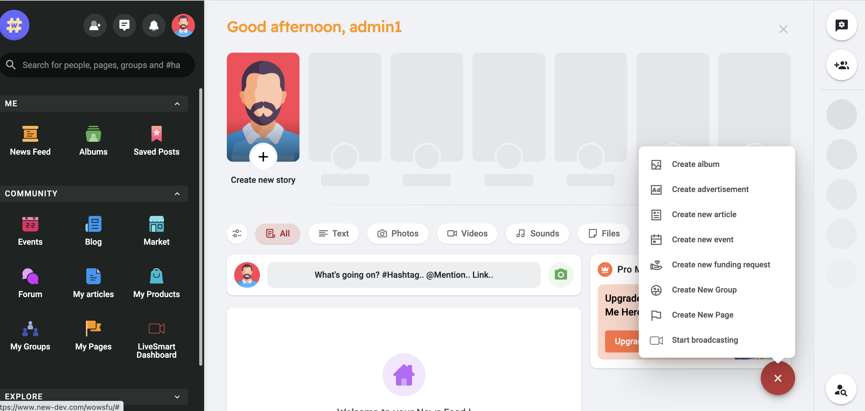 WoWonder Video Chat and Streaming Add-on from LiveSmart by nicky75
