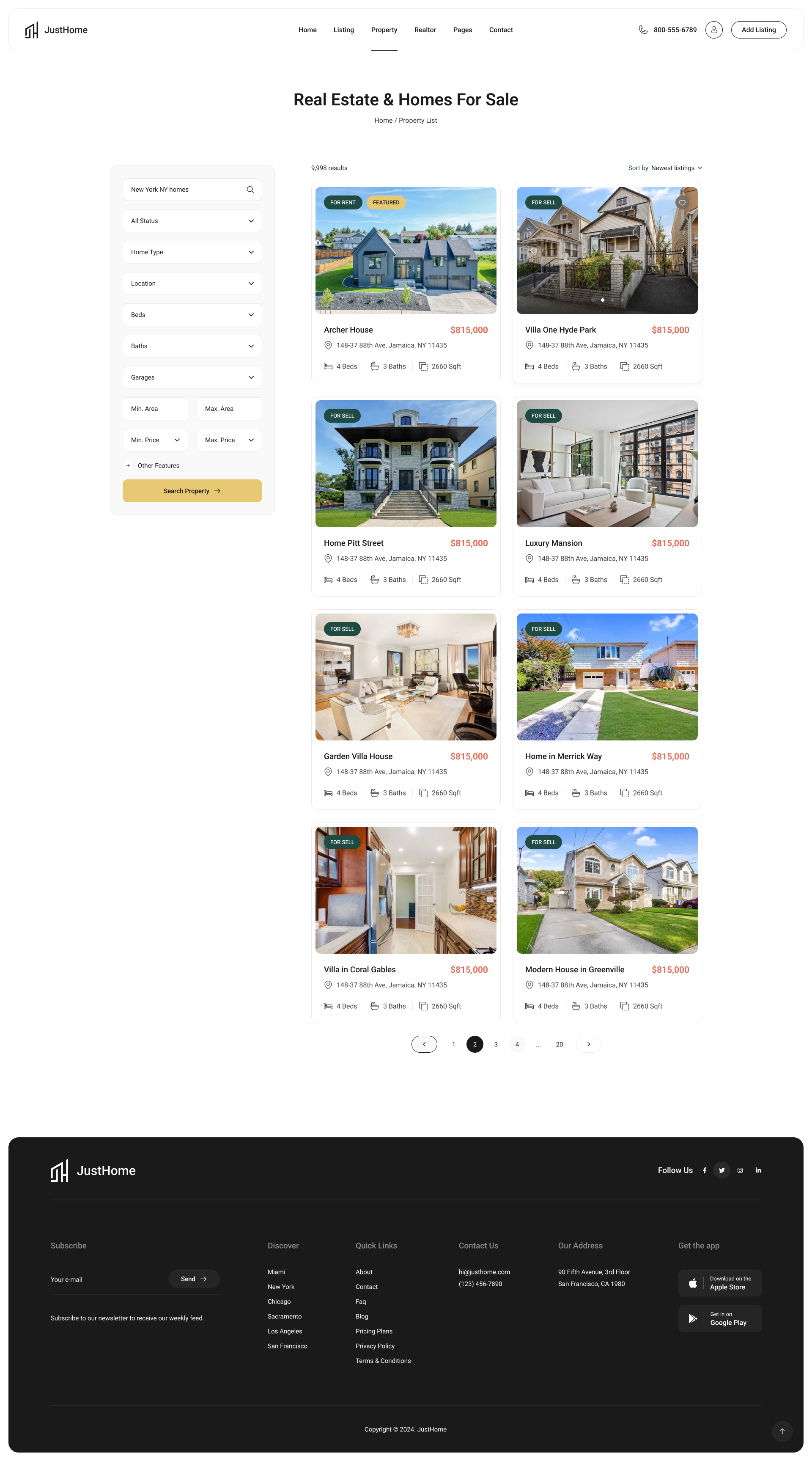 JustHome - Real Estate Figma Template by CreativeLayers | ThemeForest