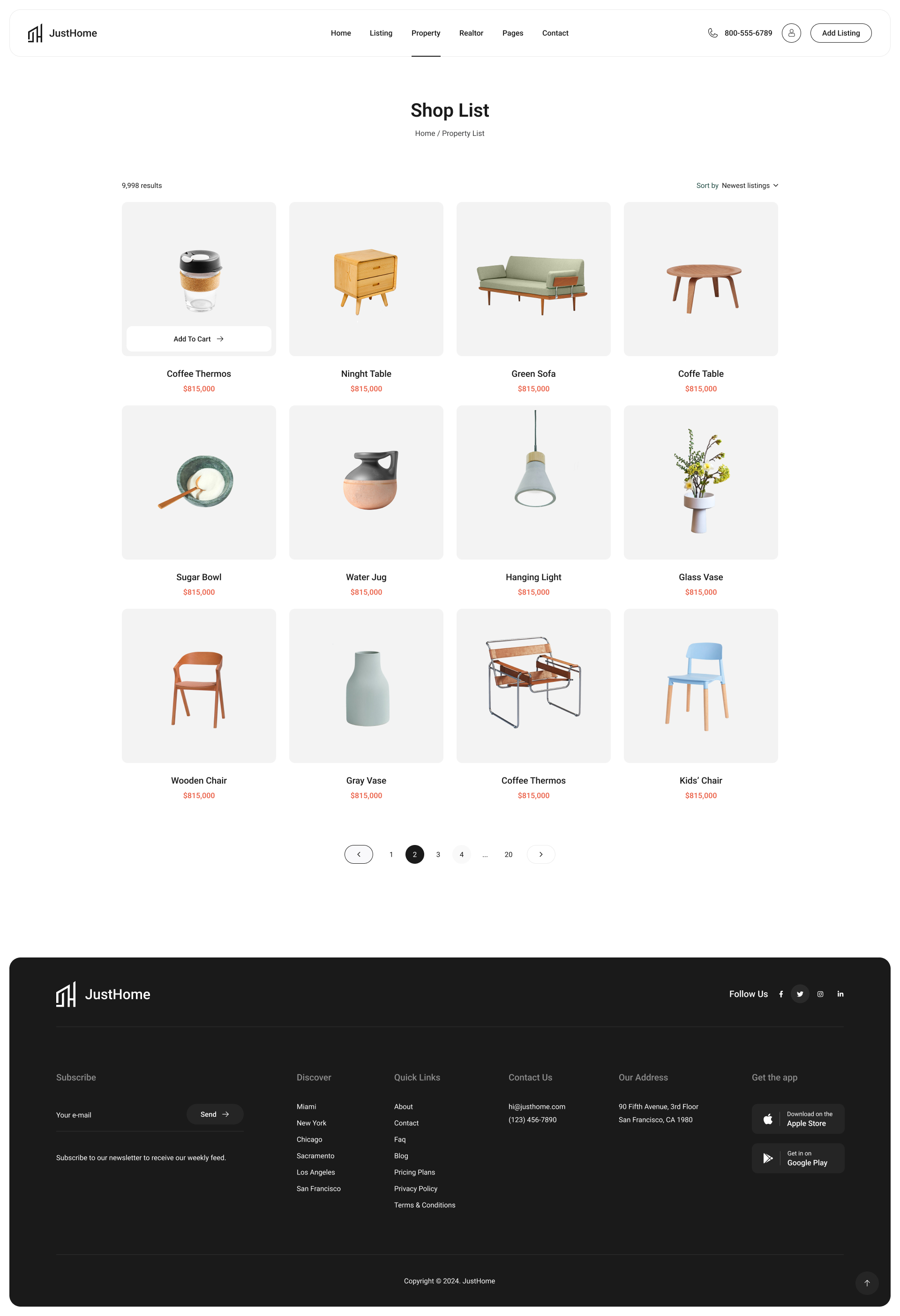 JustHome - Real Estate Figma Template by CreativeLayers | ThemeForest