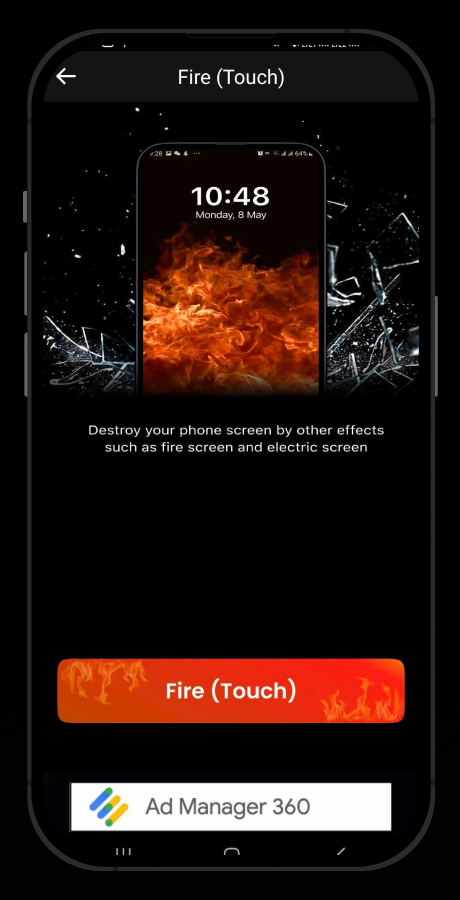 Broken Screen Wallpaper Prank - Fire Screen Prank Simulator - Broken ...