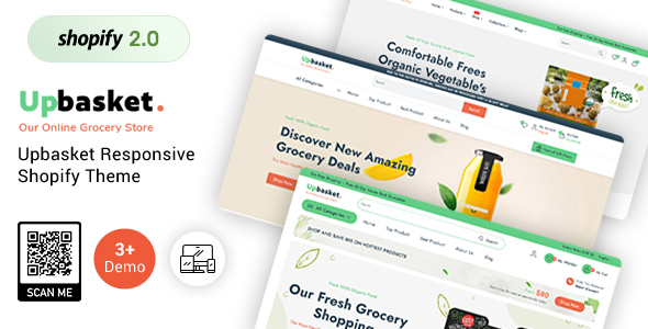 Upbasket - Multipurpose Grocery, Vegetables & Supermarket Shopify Theme ...
