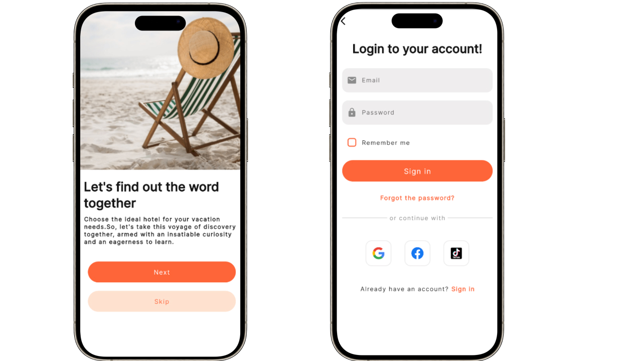 Flutter Booking Hotel UI Kit - Flutter Modern App - Flutter Reservation ...
