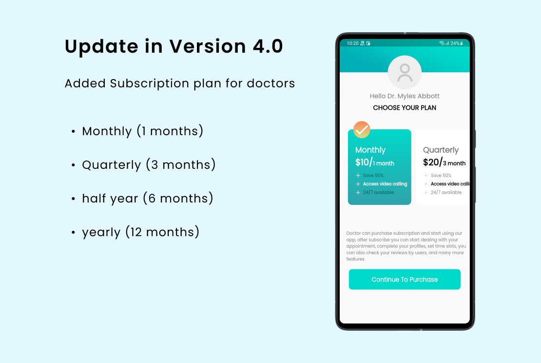 Doctor Finder - Appointment Booking With Time-slot app by FreakTemplate