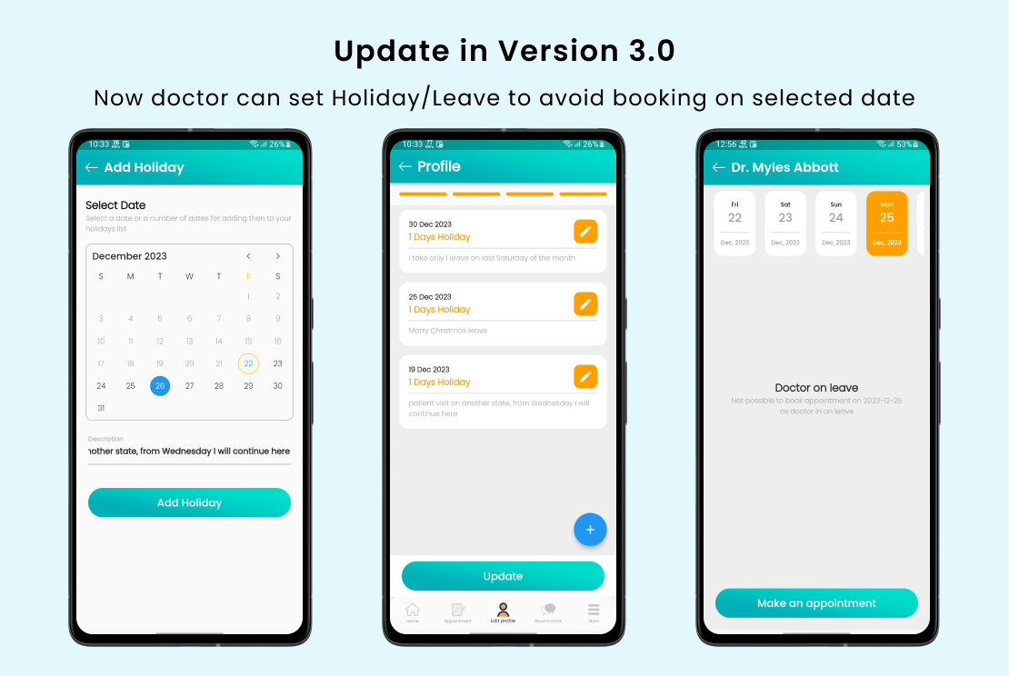 Doctor Finder - Appointment Booking With Time-slot app by FreakTemplate