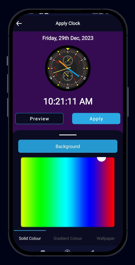 Night Neon Clock Wallpaper - Neon Clock Widget - Live Clock Wallpaper ...