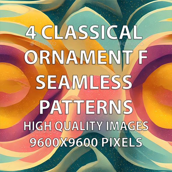 4 Classical Ornament F Seamless Patterns by 3dvirtualand | 3DOcean