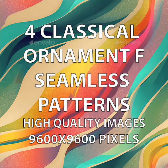 4 Classical Ornament F Seamless Patterns by contacts28 | 3DOcean