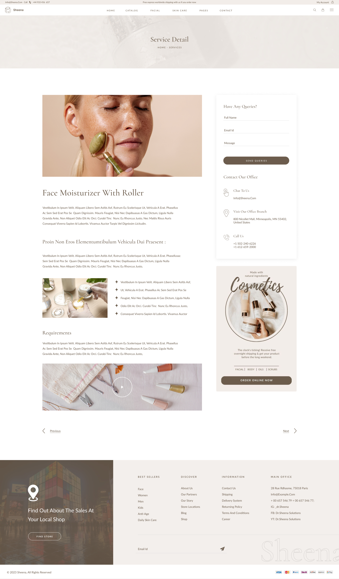 Sheena - Beauty & Cosmetic Shop Figma Template by BuddhaThemes ...