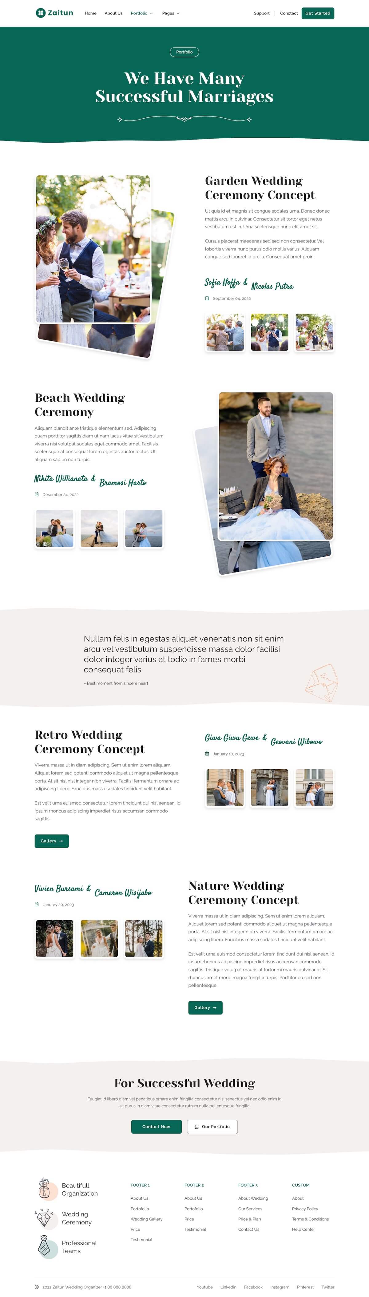 Zaitun - Wedding Organizer Elementor Template Kit by TemeGUM | ThemeForest