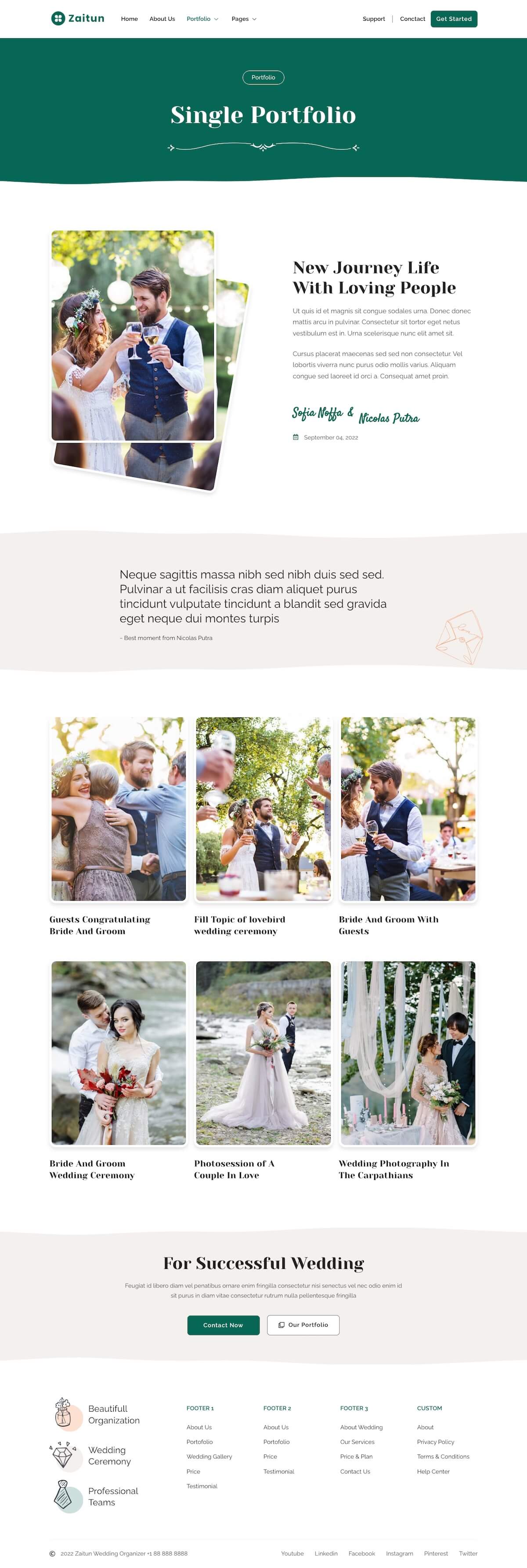 Zaitun - Wedding Organizer Elementor Template Kit by TemeGUM | ThemeForest