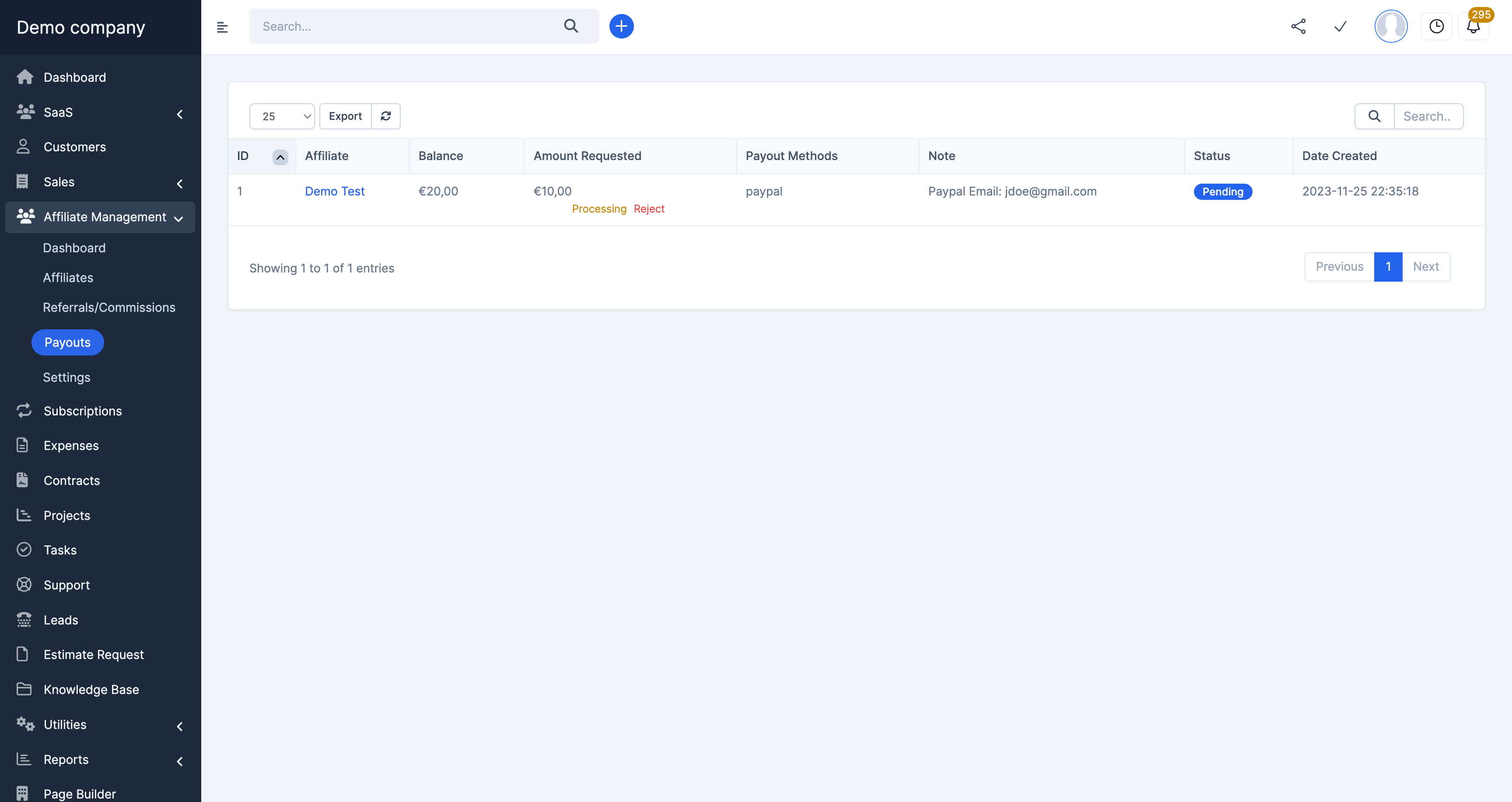 Affiliate Module for Perfex CRM - Simple and Effective by ulutfa | CodeCanyon