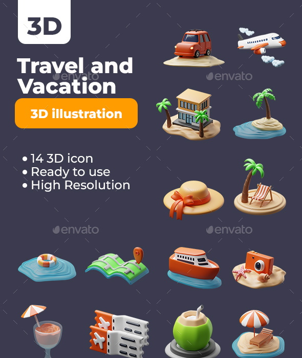 Travel and Vacation, Graphics | GraphicRiver