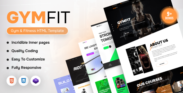GYM FIT- Gym & Fitness HTML5 Responsive Template by netizenstech ...