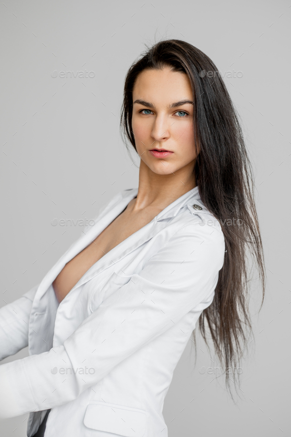 Portrait of strict woman Stock Photo by boomeart | PhotoDune