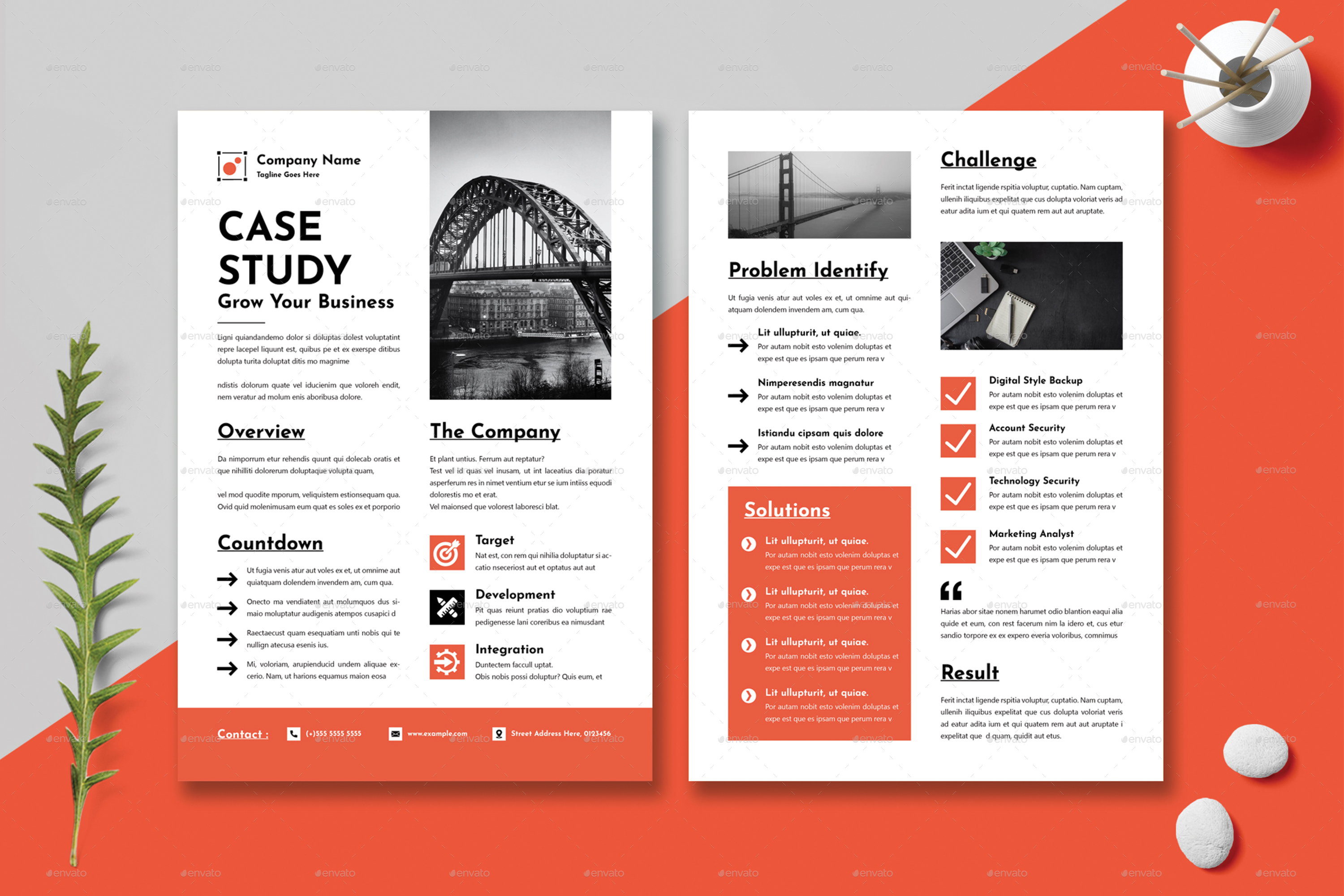 Case Study Template, Print Templates | GraphicRiver