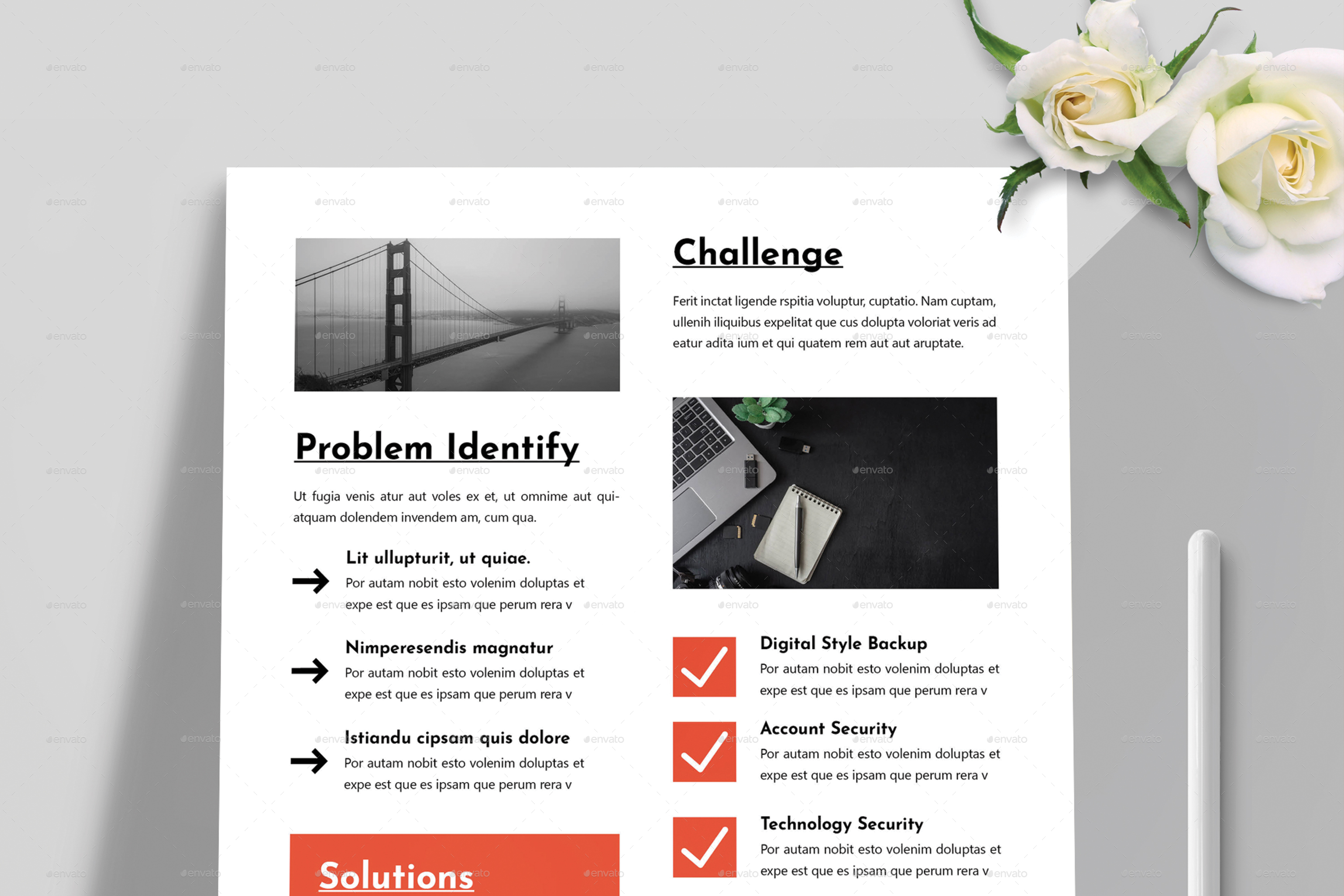 Case Study Template, Print Templates | GraphicRiver