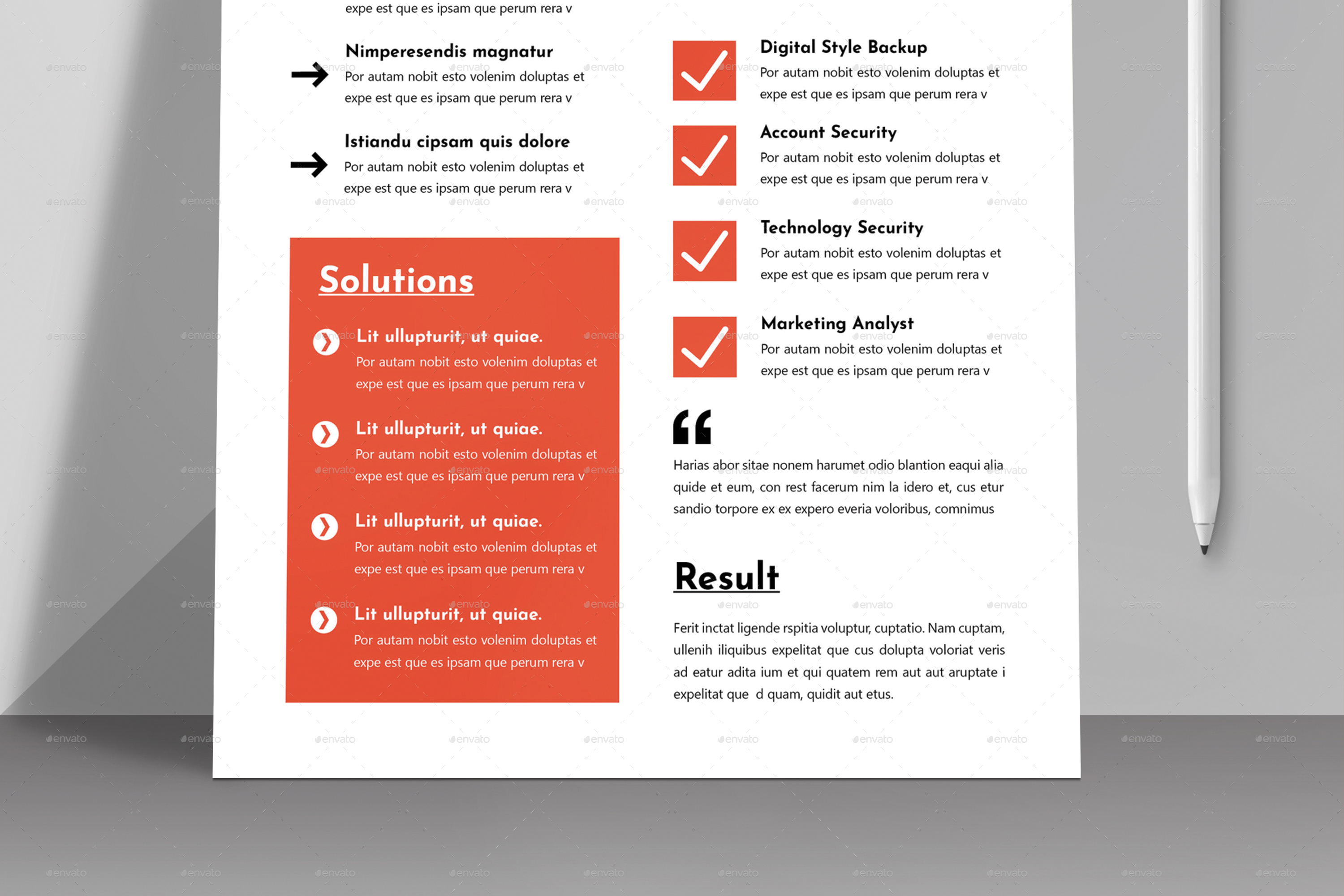 Case Study Template, Print Templates | GraphicRiver