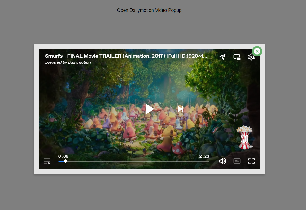 Popups Plugin Players (YouTube, Dailymotion, and Vimeo) Standalone for ...