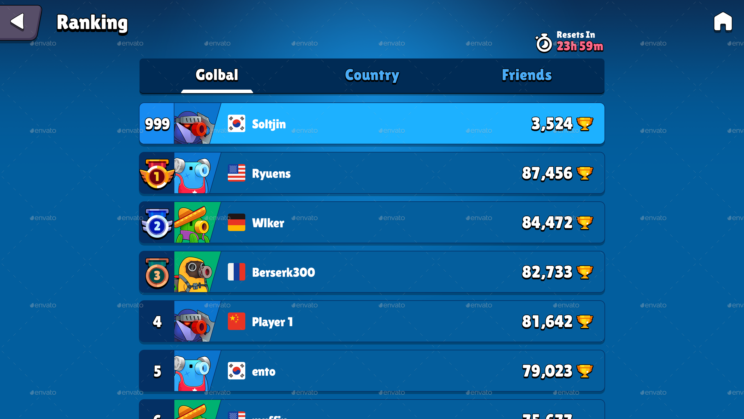 GUI Pro - Casual Game, Game Assets | GraphicRiver