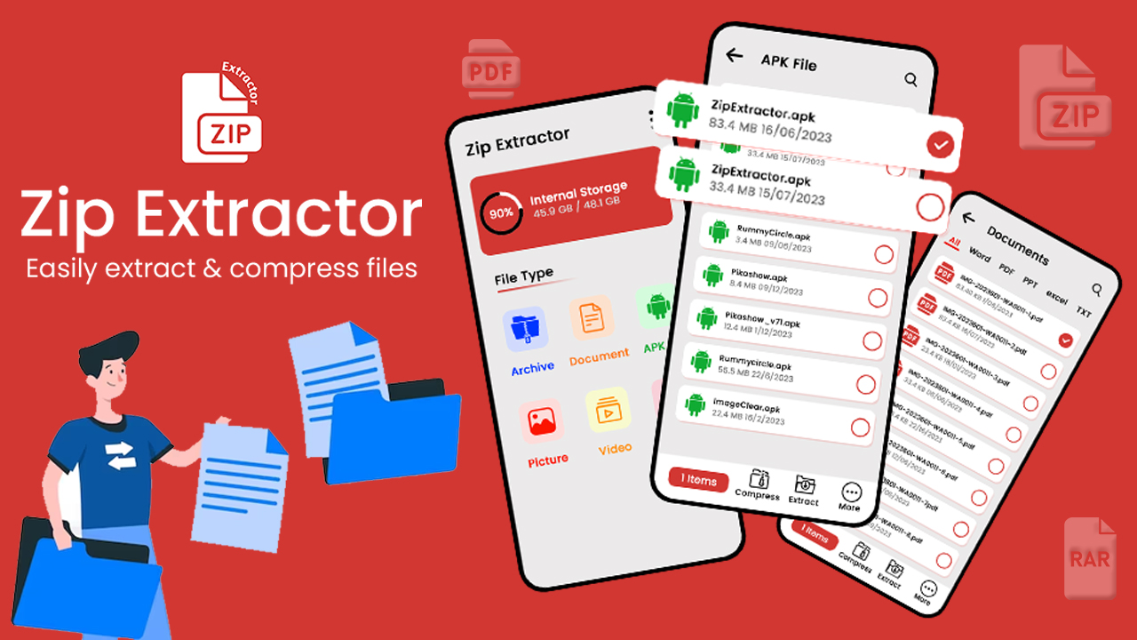 Zip Extractor - Zip Unzip Files - Files Manager - Rar Maker ...