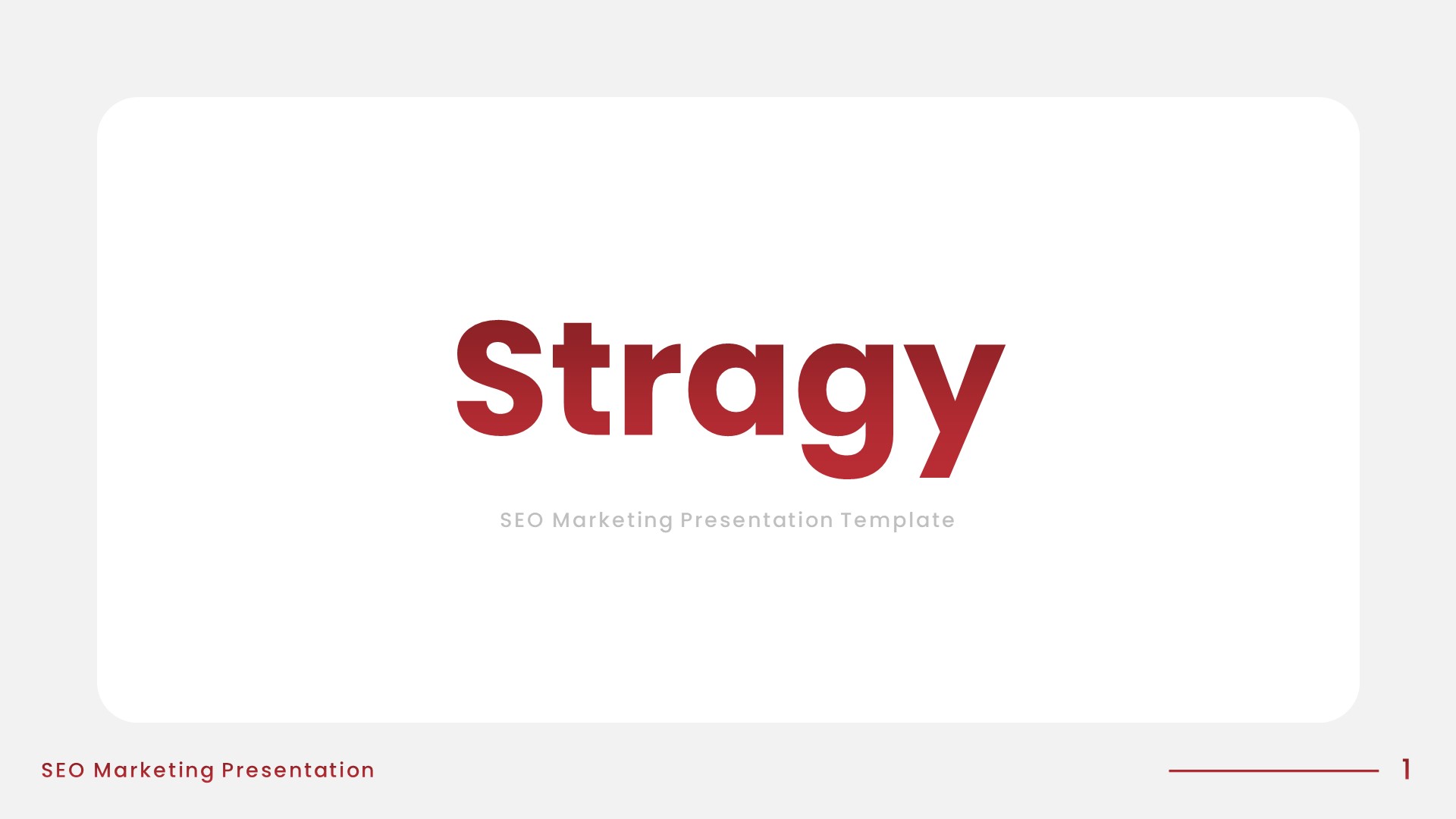 Stragy – SEO Marketing PowerPoint Template, Presentation Templates