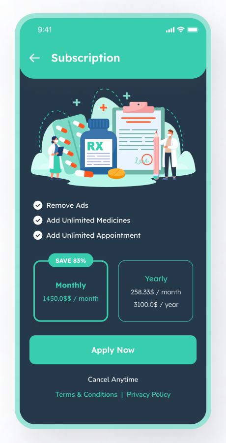 Pill Mode | Pill Reminder - Flutter Android & iOS Full App + Light ...
