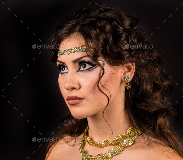 Egypt style. Female bust. Stock Photo by indigolotos | PhotoDune
