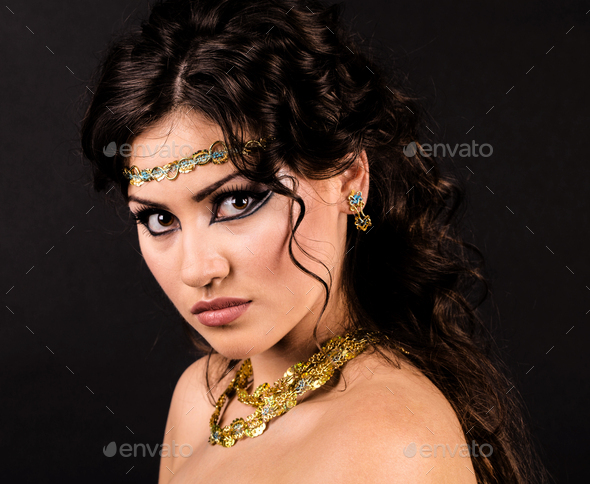 Egypt style. Female bust. Stock Photo by indigolotos | PhotoDune