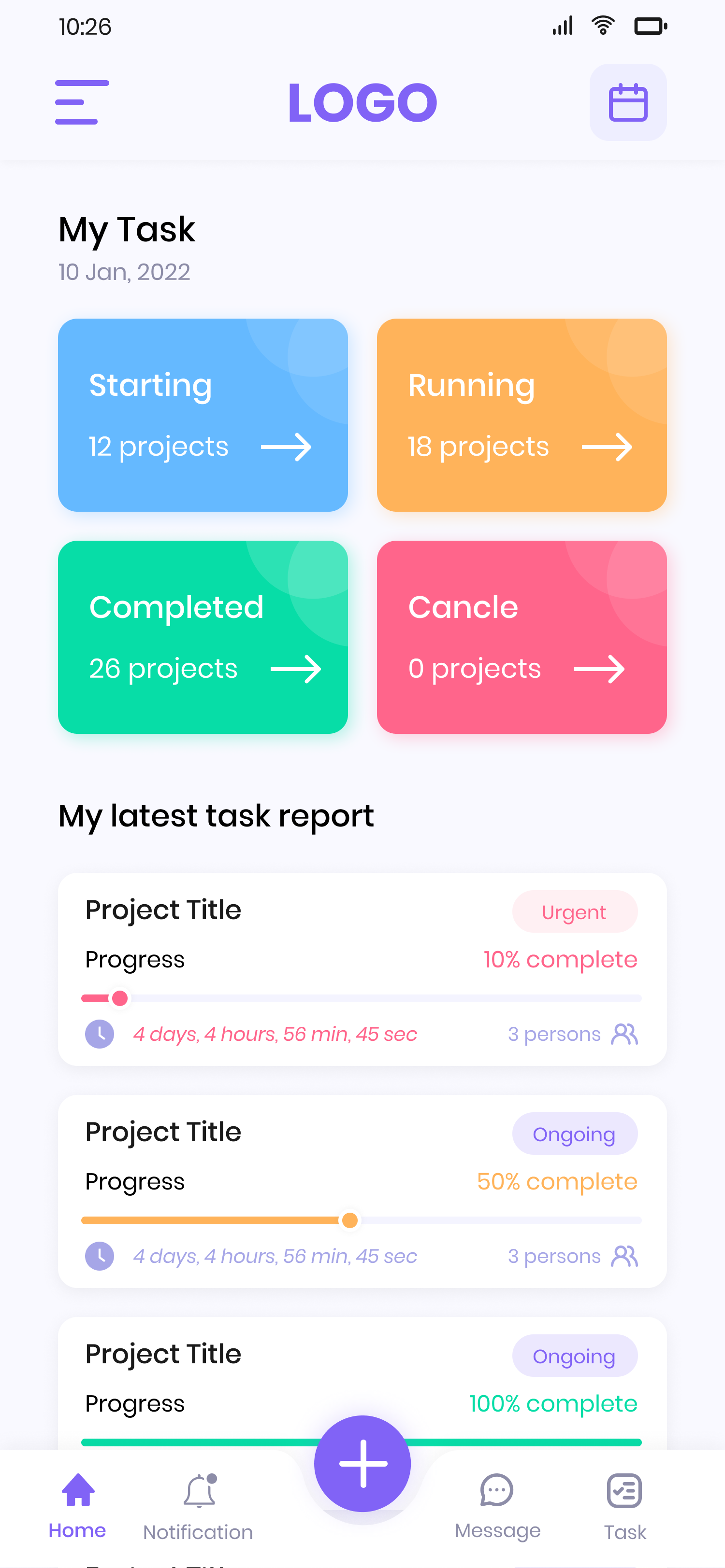 Employees Task Management App | Flutter Task Management App UI Kit by ...