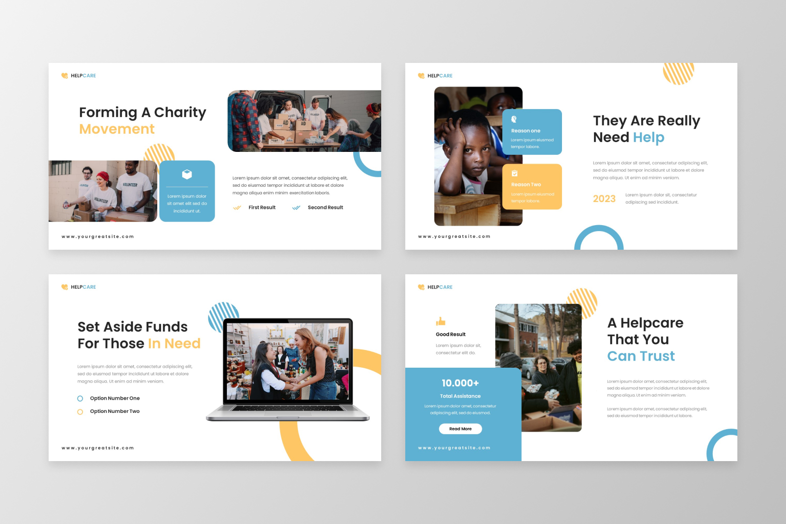 Helpcare - Charity PowerPoint Template, Presentation Templates ...