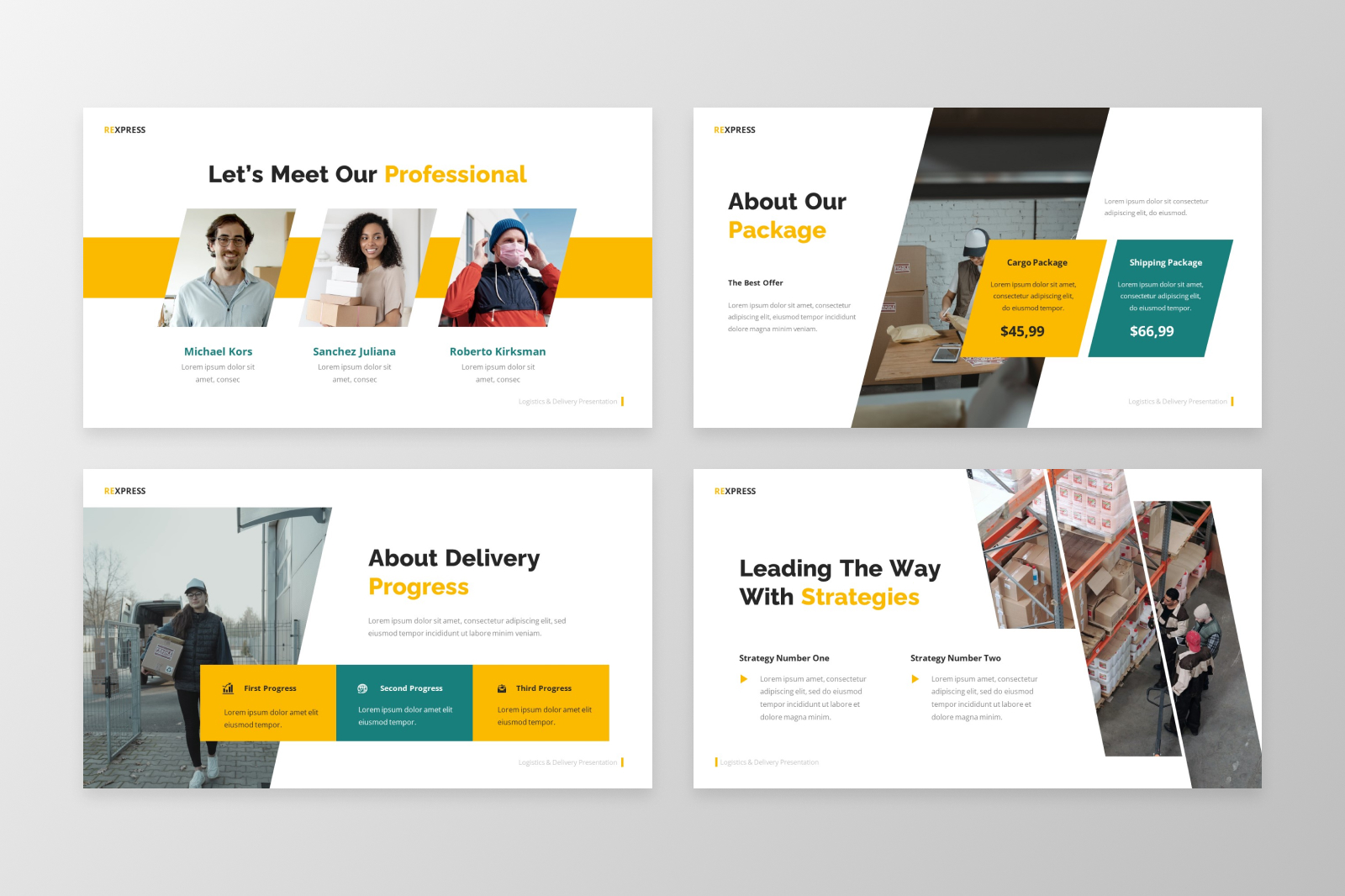 Rexpress - Delivery Google Slide Template, Presentation Templates ...