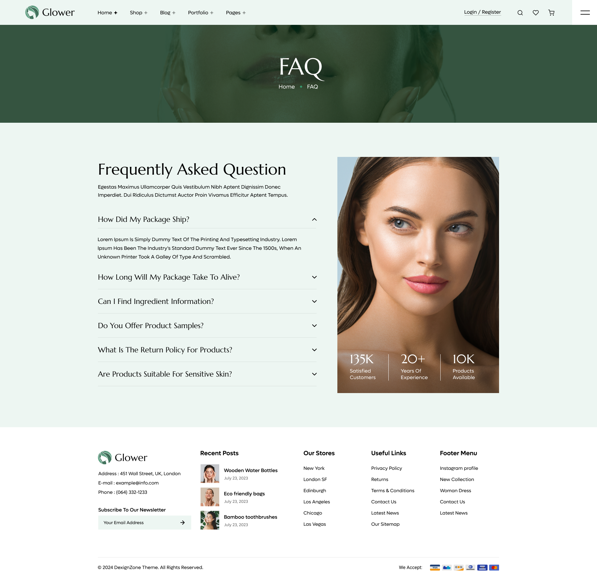 Glower - Cosmetic eCommerce Figma Template by DexignZone | ThemeForest