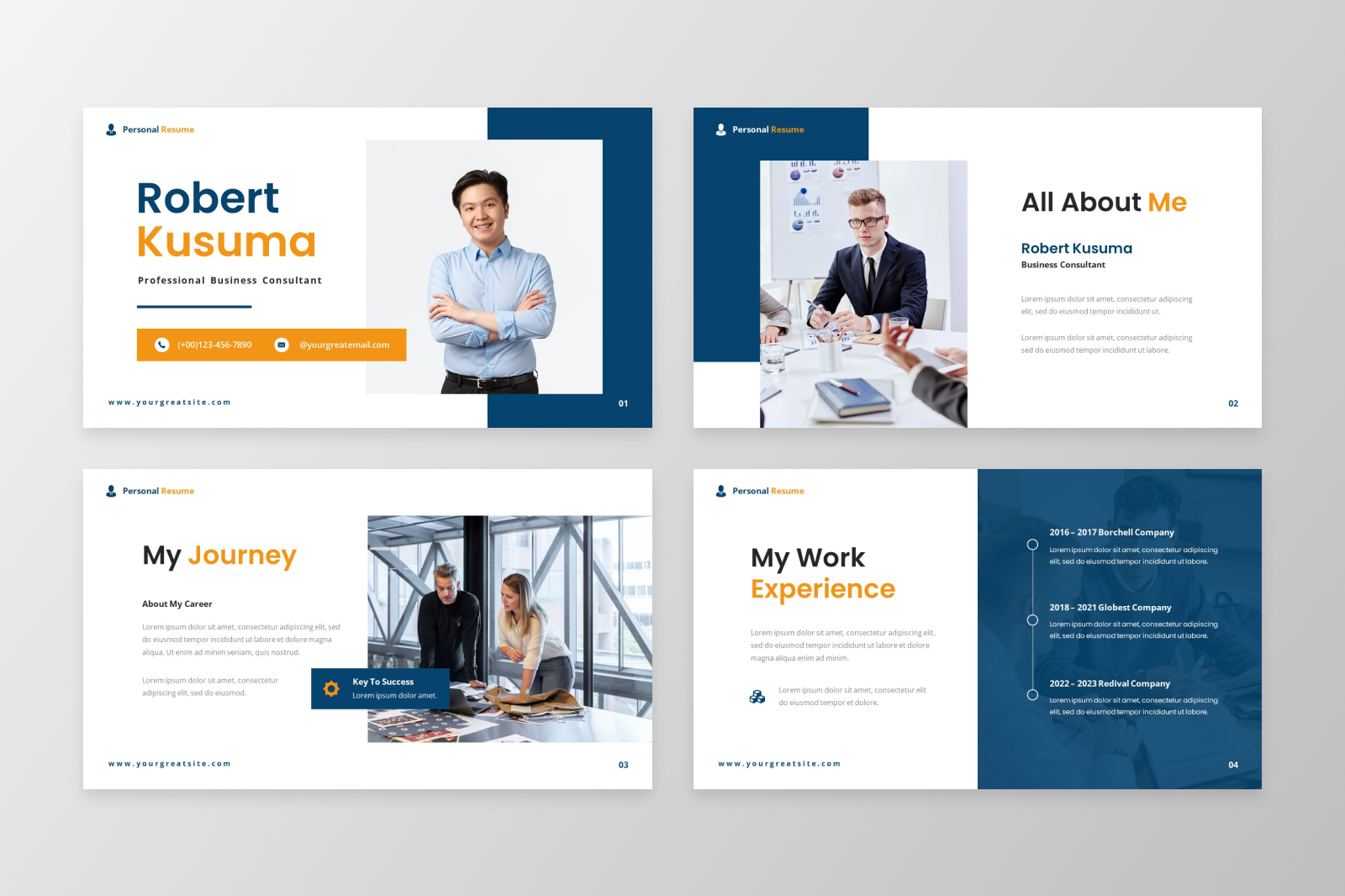 Personal Resume PowerPoint Template, Presentation Templates | GraphicRiver