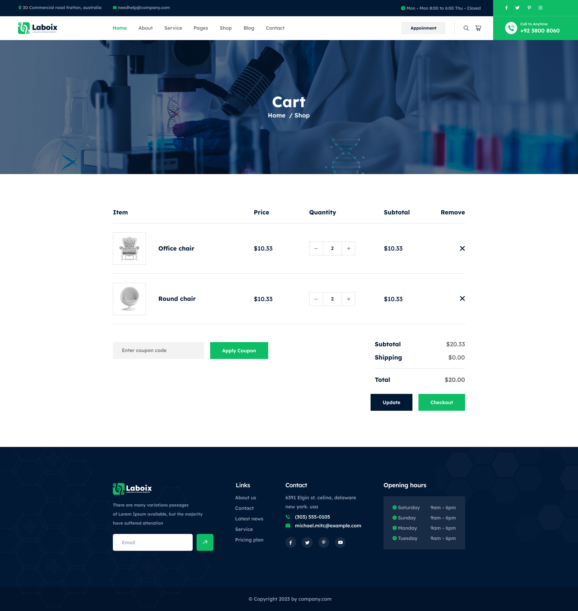 Laboix - Laboratory & Research Figma Template by Layerdrops | ThemeForest