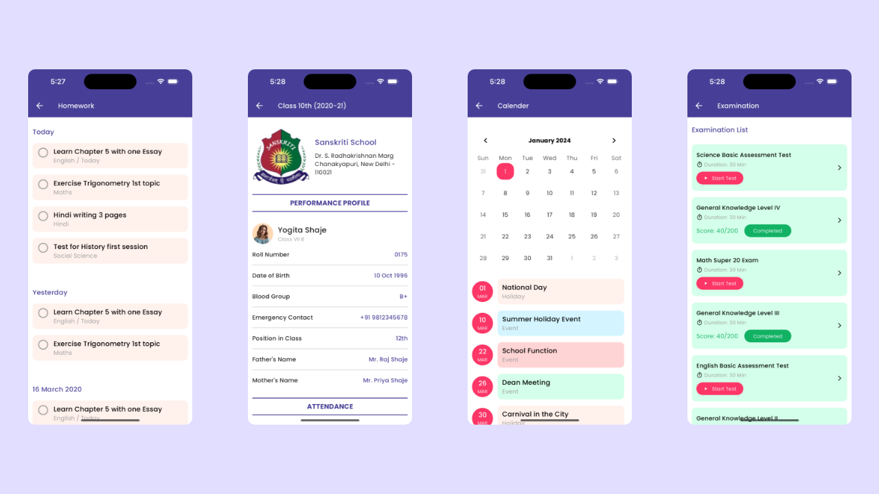 Schoolexpress App - Online School Management Flutter App | Android ...