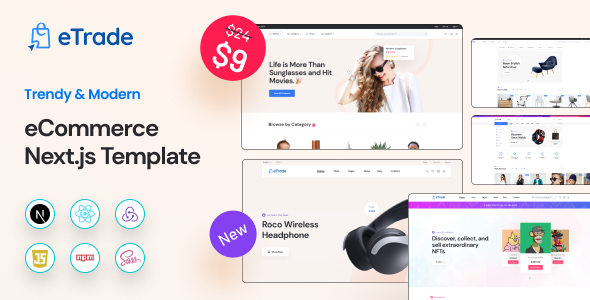 eTrade: eCommerce Next.js Template by Axilthemes | ThemeForest