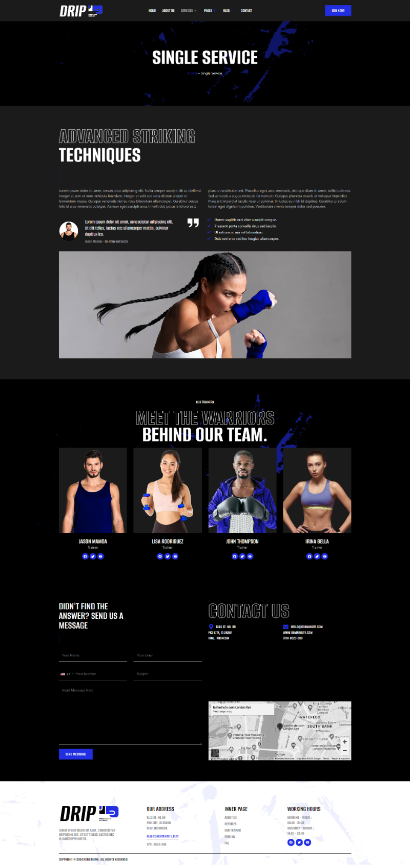 Drip - Boxing School & Martial Arts Elementor Template Kit by Rometheme