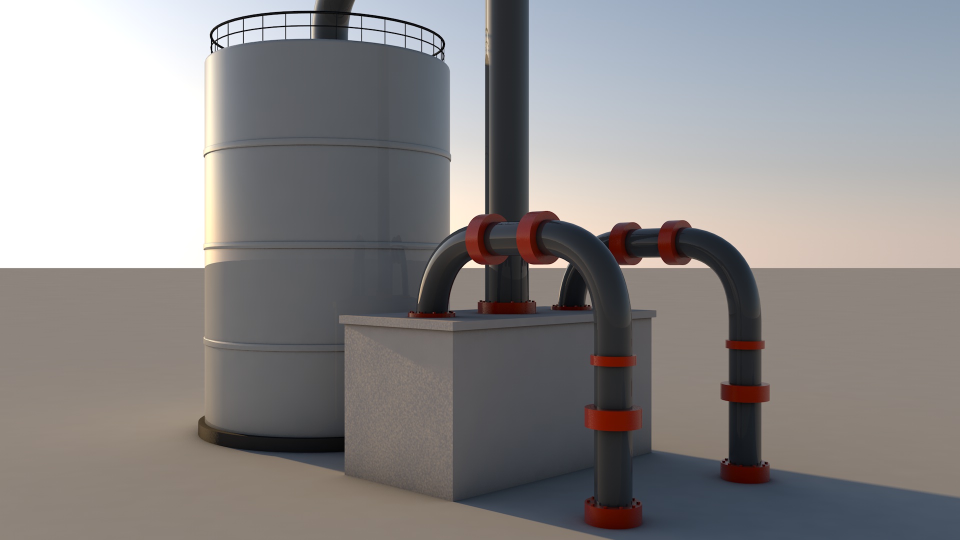 Industrial Site Pack (Refinery Module) by Gergedan | 3DOcean