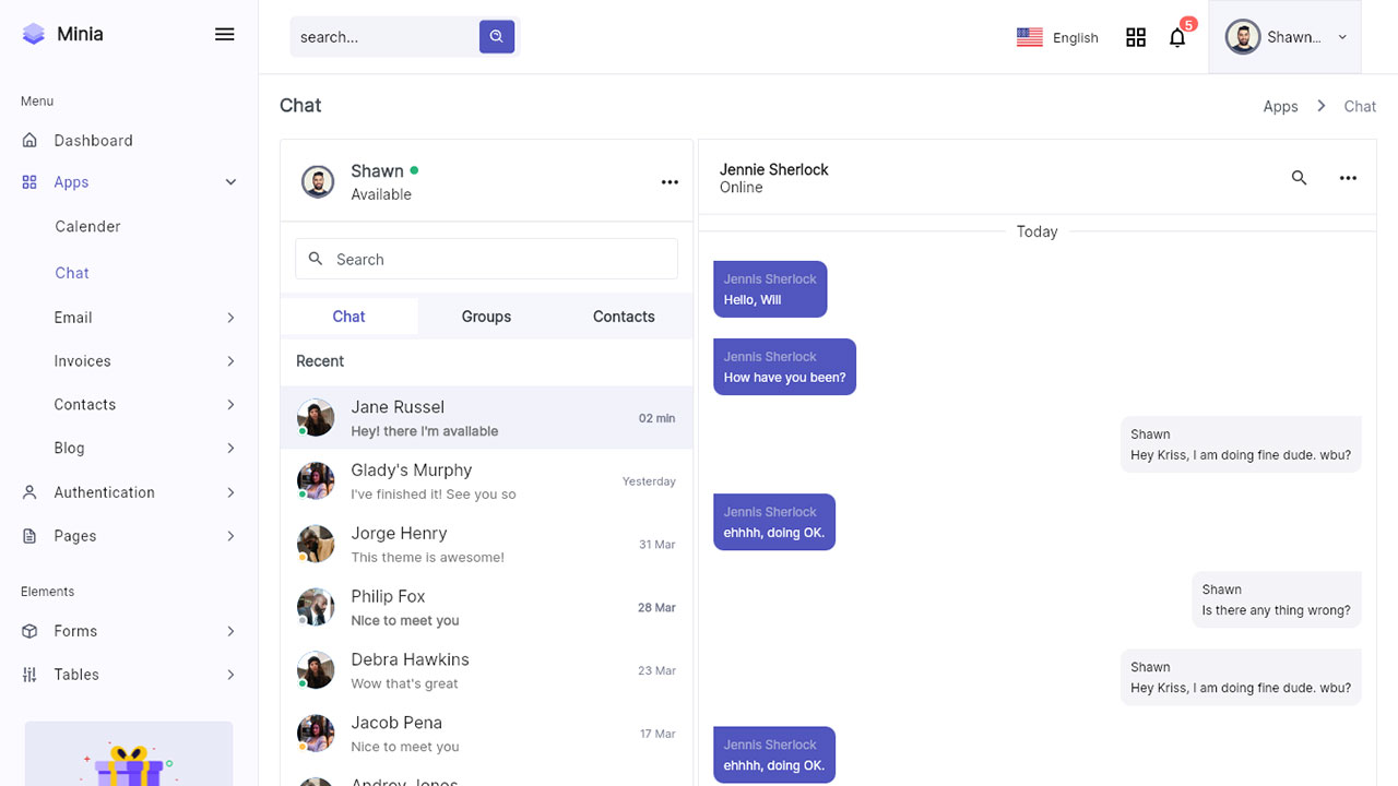 Minia - Flutter Admin & Dashboard Panel by Themesbrand | CodeCanyon
