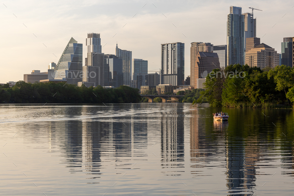 Captivating view of Austin, Texas with the city's skyline with its ...