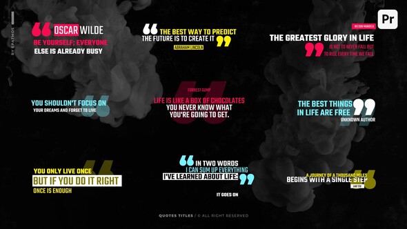 Quotes Titles | PP, Premiere Pro Templates | VideoHive