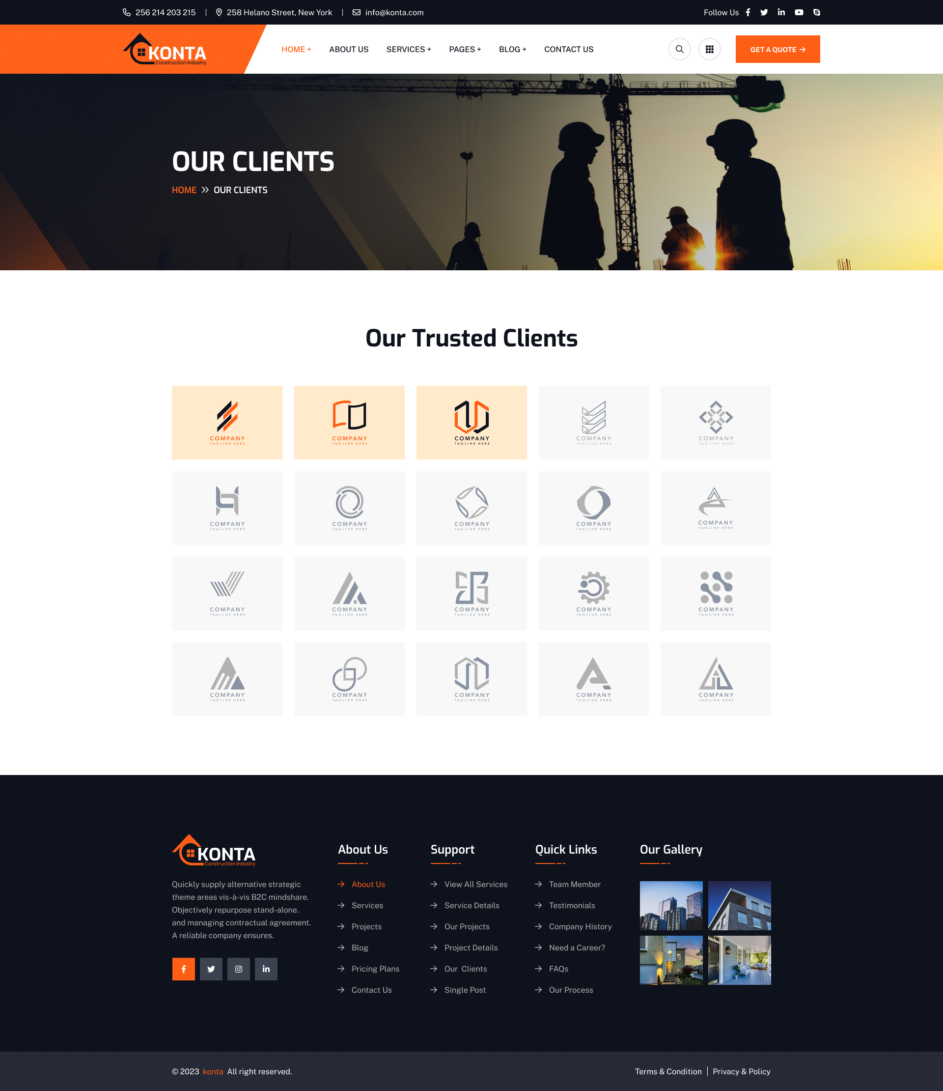 Konta – Construction & Real Estate Company Figma Template by themeholy