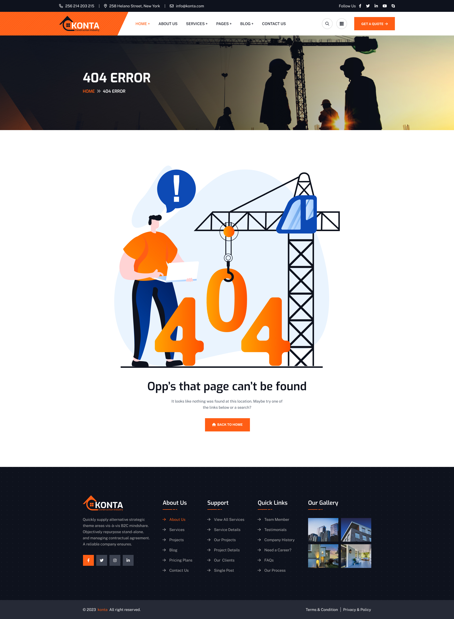 Konta – Construction & Real Estate Company Figma Template by themeholy