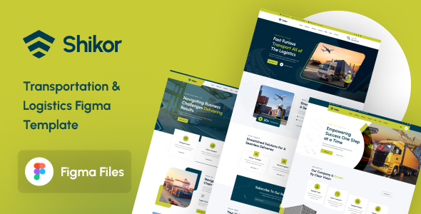 Shikor - Transportation & Logistics Figma Template by Mugli | ThemeForest
