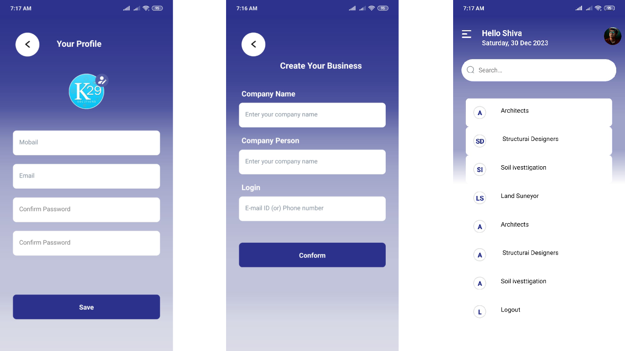 Ads management react native app UI - template by k29solutions | CodeCanyon